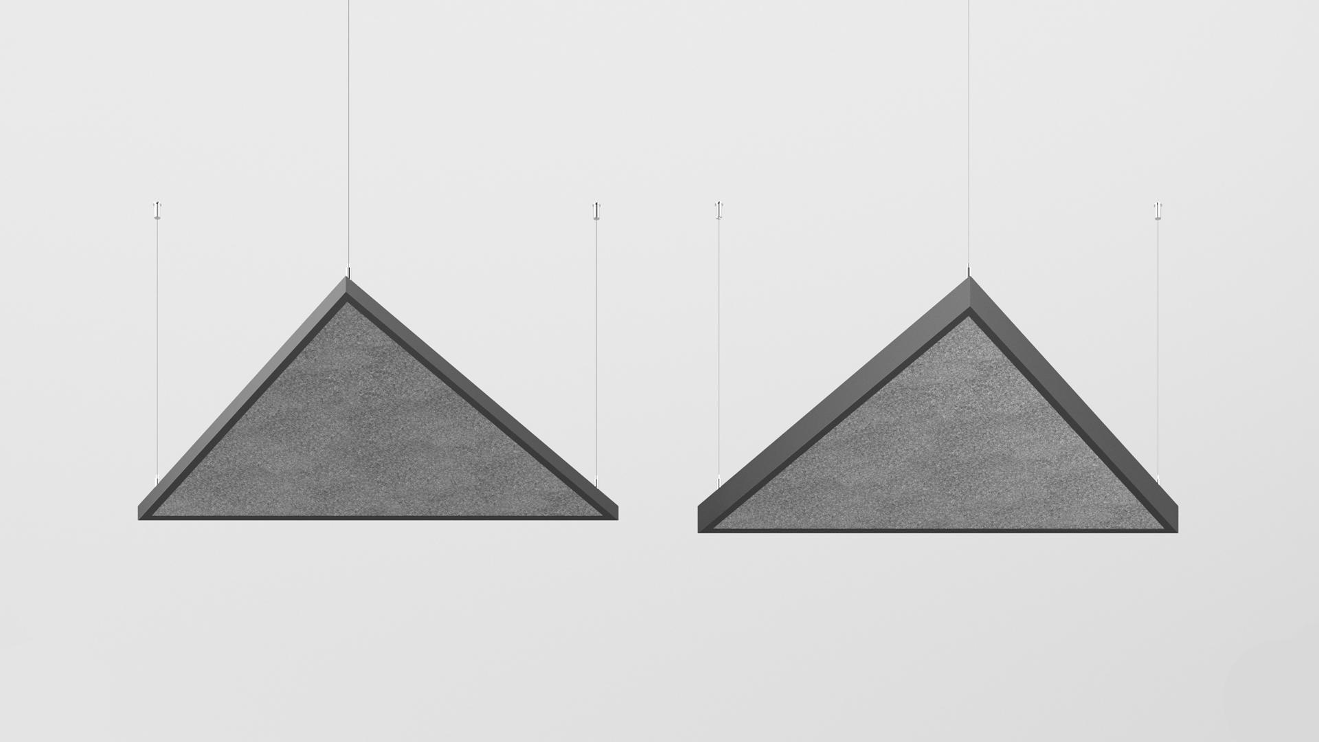 Acoustic Triangles™ Suspended Non-Illuminated Configurator